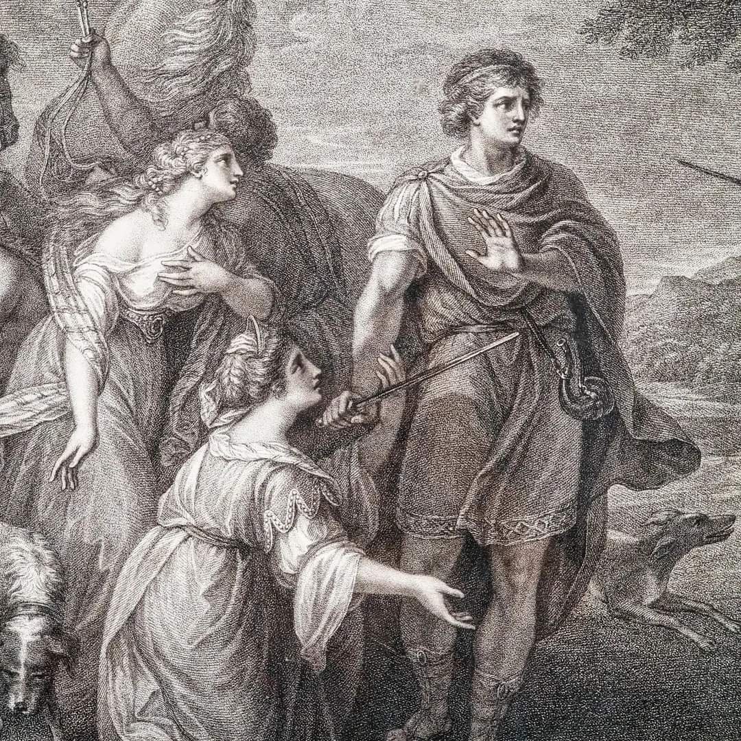 Francesco Bartolozzi, William Hamilton's Palamon and Arcite, Engraving, 1790, Framed for sale at ...