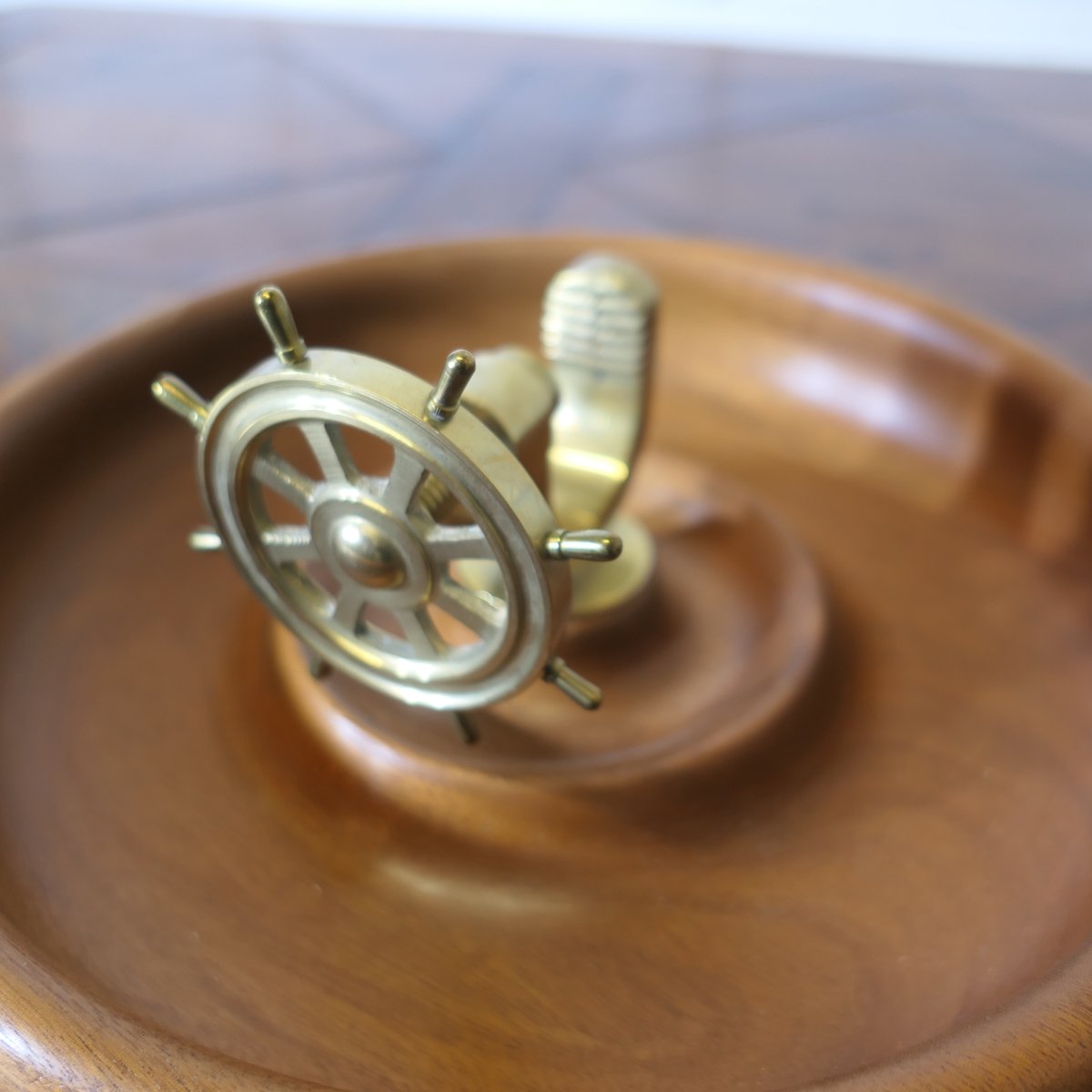 Large Table Top Treen Nut Cracker Dish, 1950s for sale at Pamono