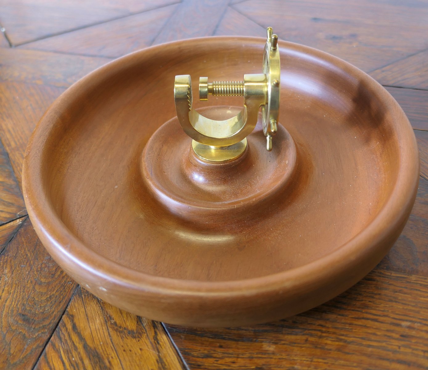 Large Table Top Treen Nut Cracker Dish, 1950s for sale at Pamono