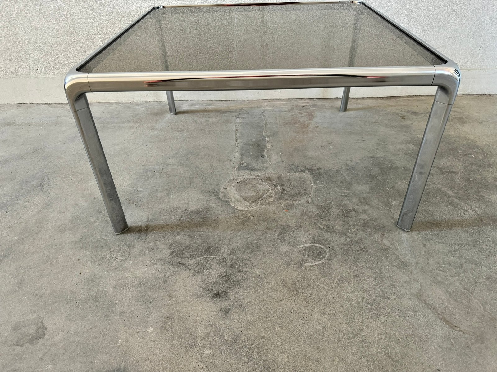 Vintage Chrome Coffee Table, 1970s for sale at Pamono
