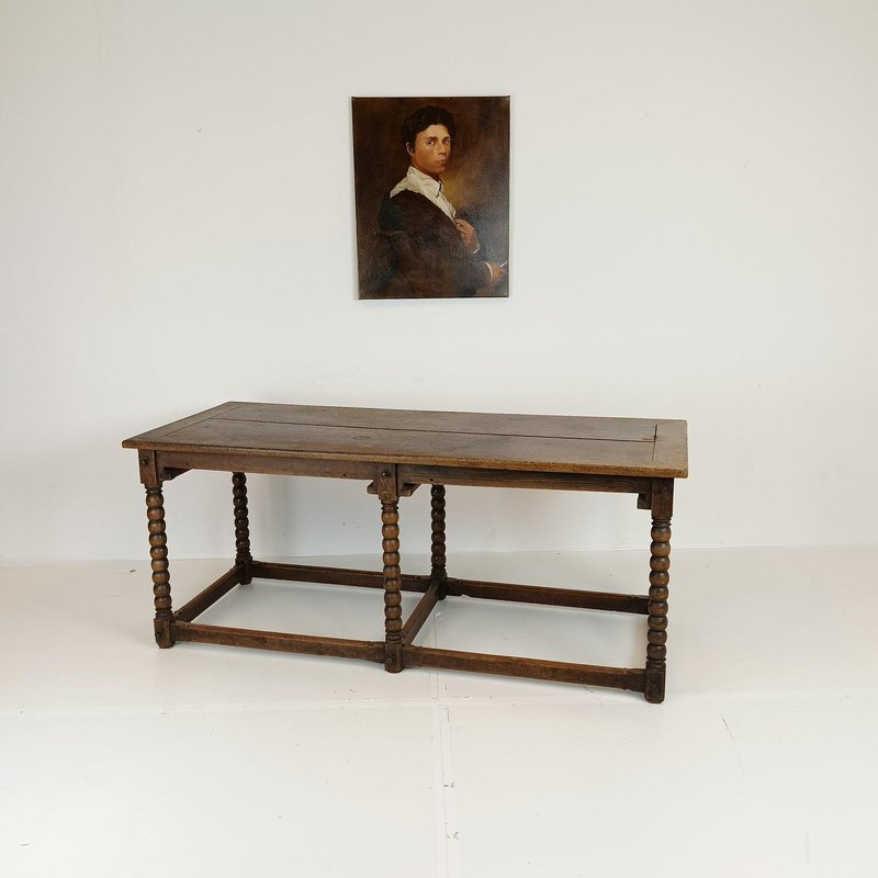 Oak Dining Table, 1890s for sale at Pamono