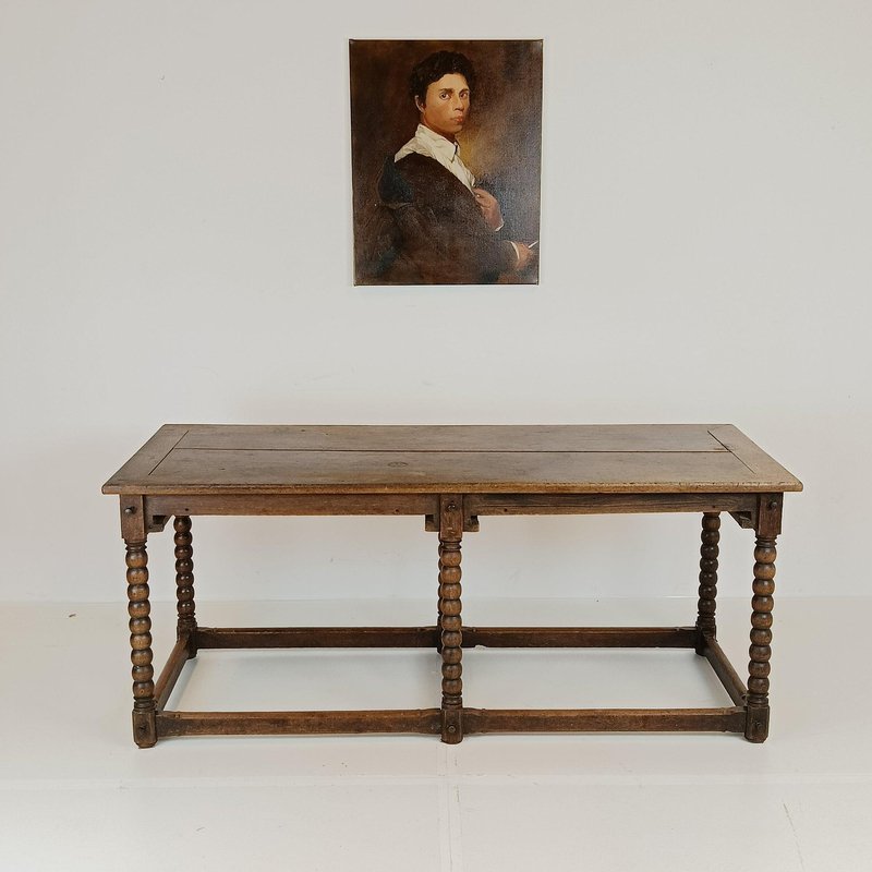 Oak Dining Table, 1890s for sale at Pamono