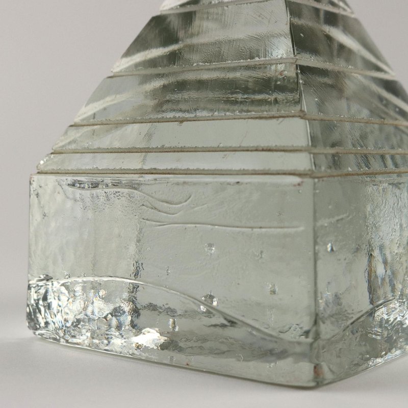 Vintage Pyramid in Glass by Pompeo Pianezzola for Appiani, 1960s for ...