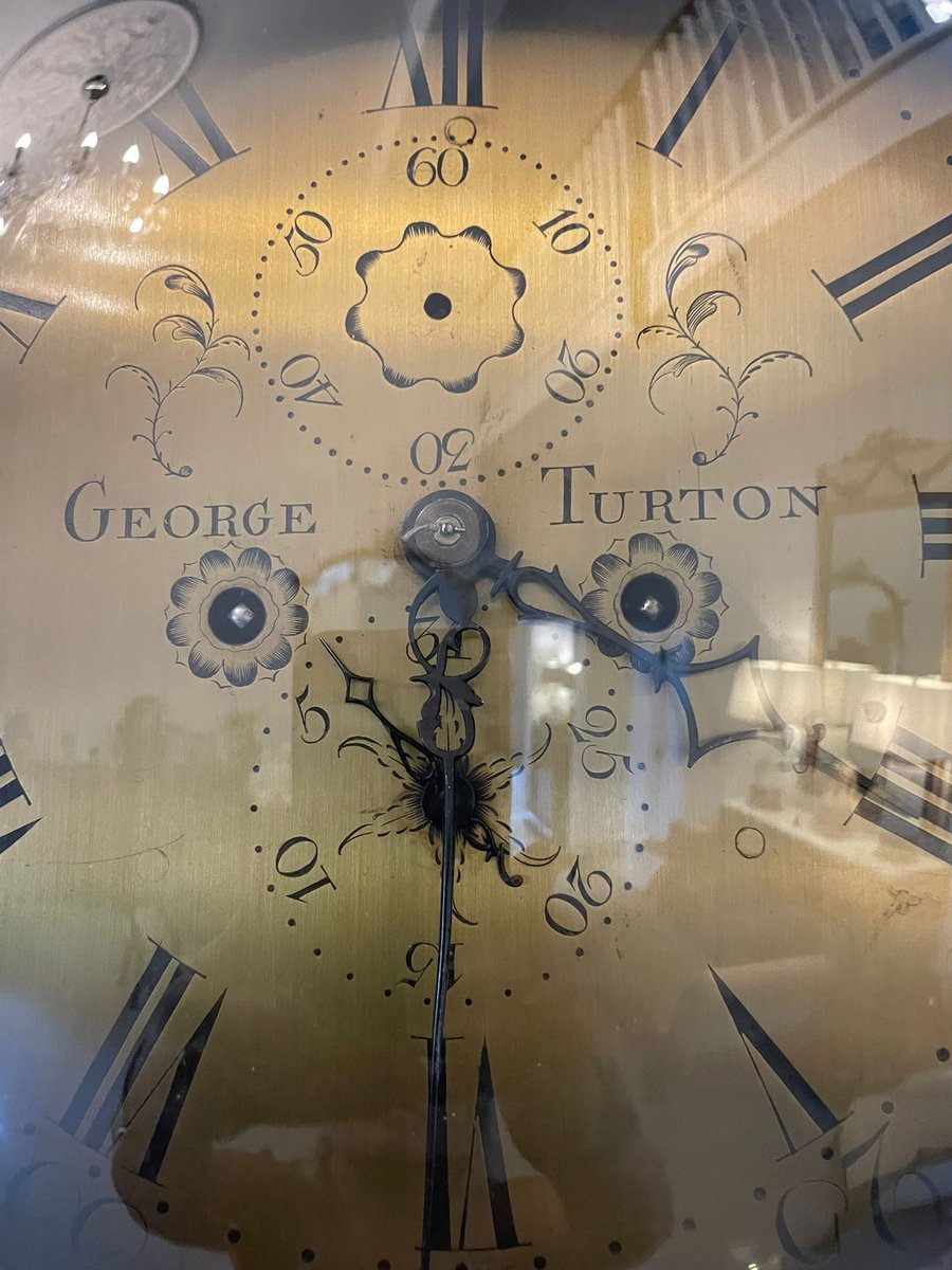 Large 18th Century George III Oak Dresser with Rack and Longcase Clock ...