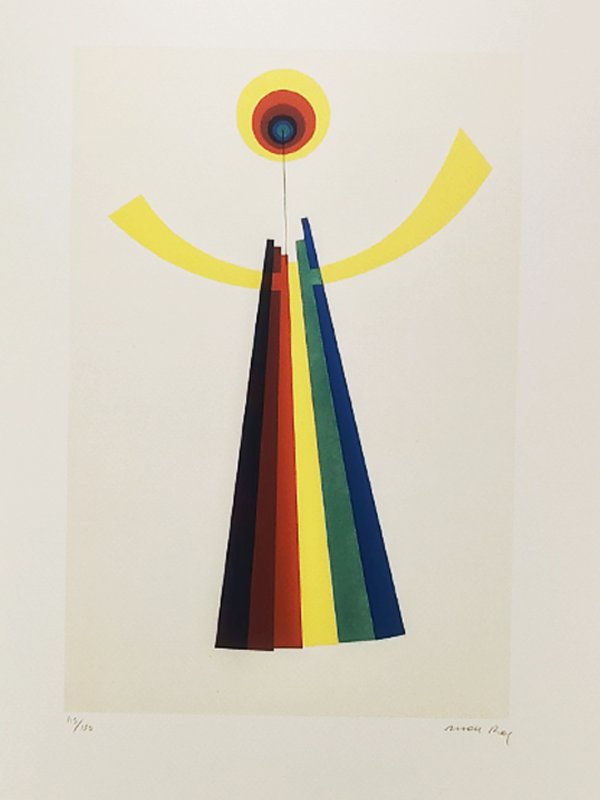 Man Ray, Composition, Limited Edition Lithograph, 1970s for sale at Pamono