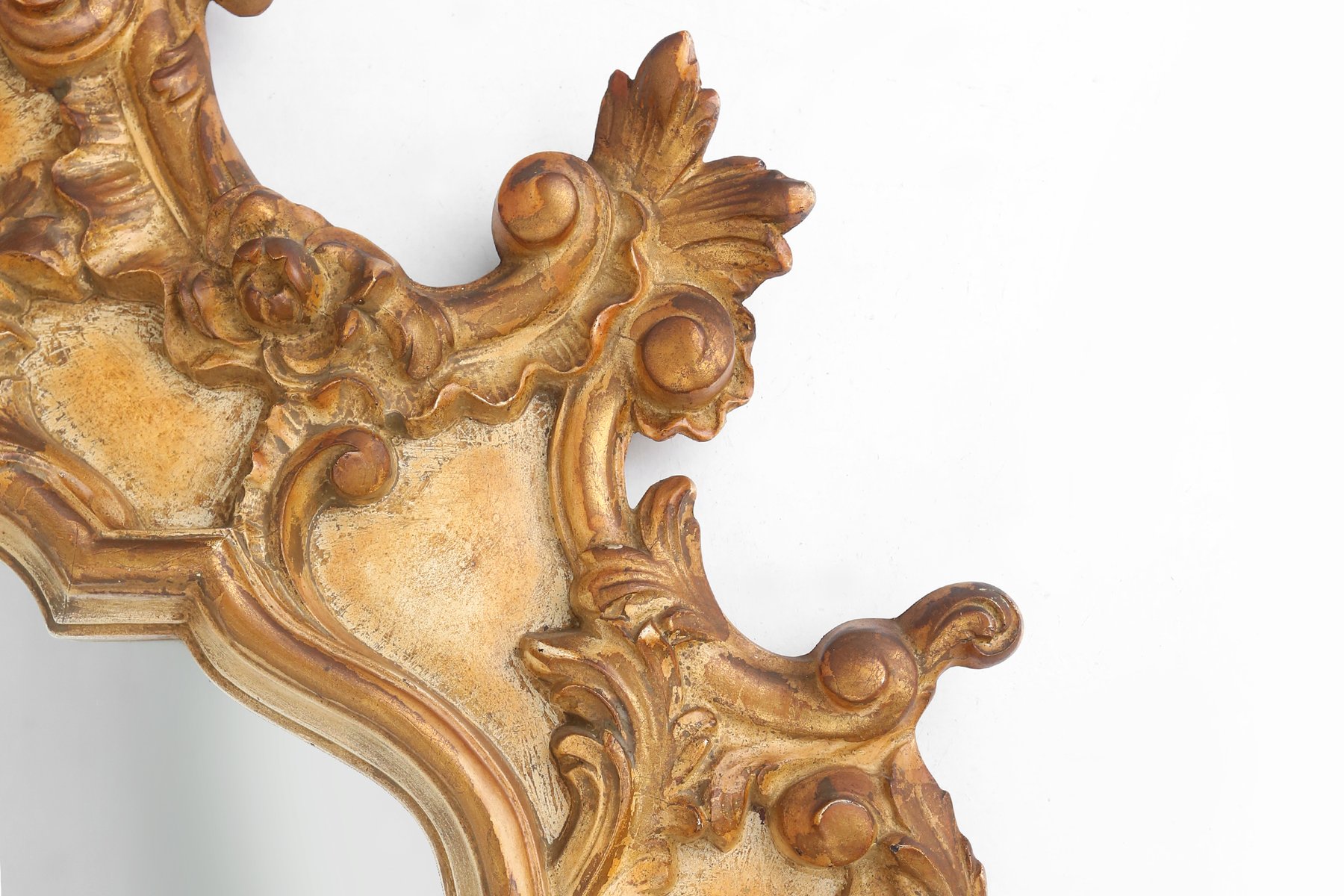 Rococo Gilted Mirror in Resin, Belgium, 1950s for sale at Pamono