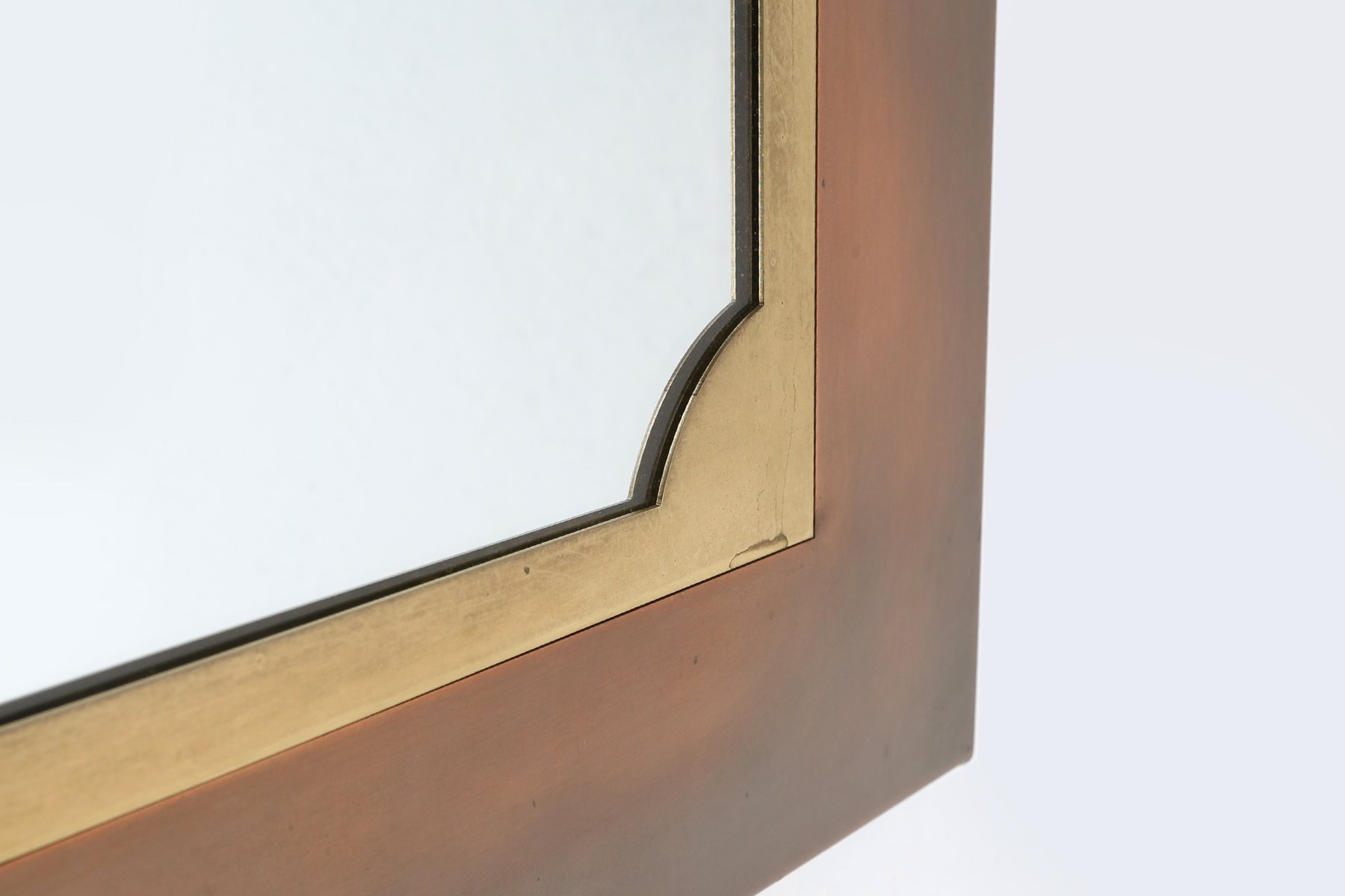 Graphical Mirror from Belgo Chrome, Belgium, 1980s for sale at Pamono