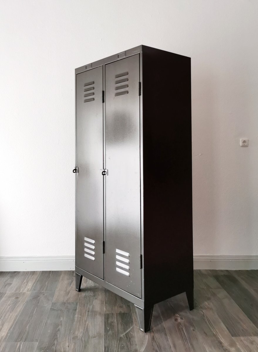 Vintage German Locker in Metal, 1960s for sale at Pamono