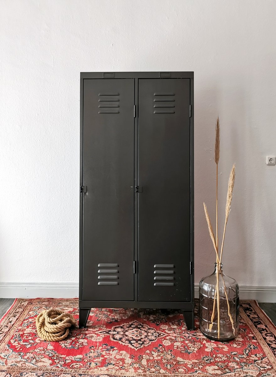 Vintage German Locker in Metal, 1960s for sale at Pamono