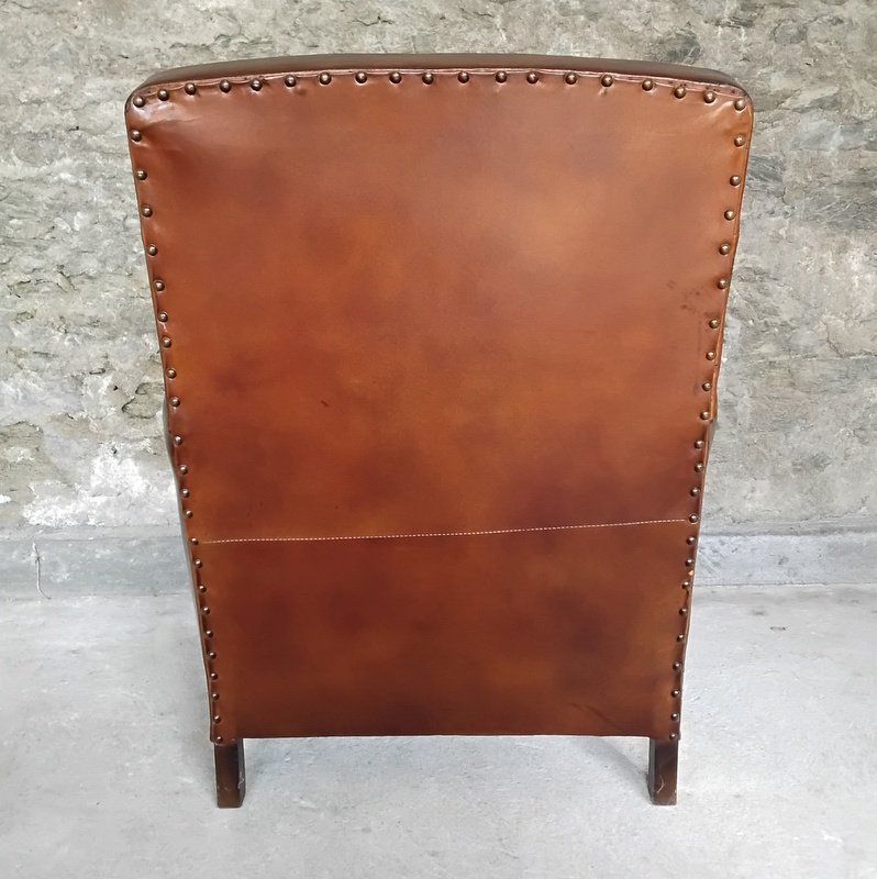 Set of Curved Back Club Chairs for sale at Pamono