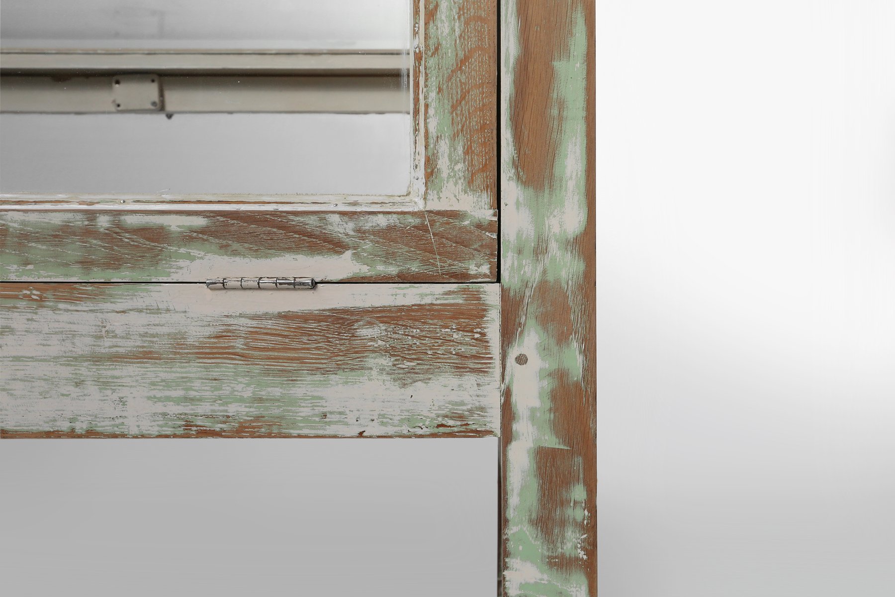 Large Antique Rustic Oak Display Case, 1890s for sale at Pamono