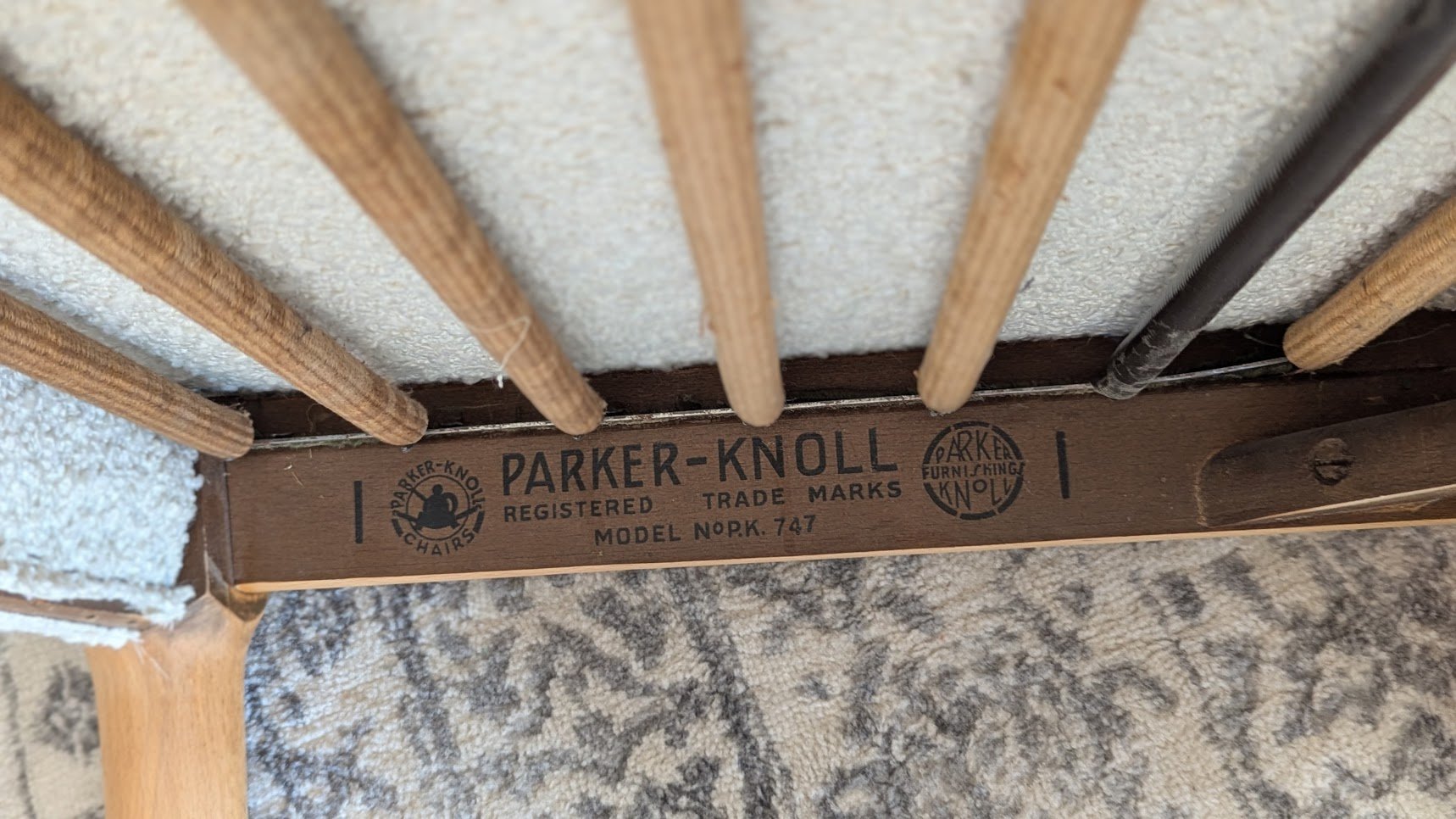 Occasional Chair Model No 747 from Parker Knoll, 1950s for sale at Pamono