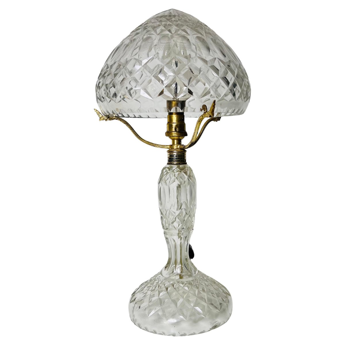 Art Deco Glass Table Lamp, Germany, 1940s for sale at Pamono