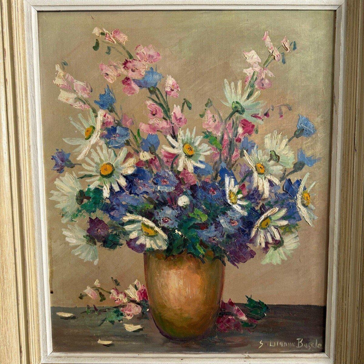 Simone Lalanne Bascle, Still Life, Mid 20th Century, Oil on Canvas for ...