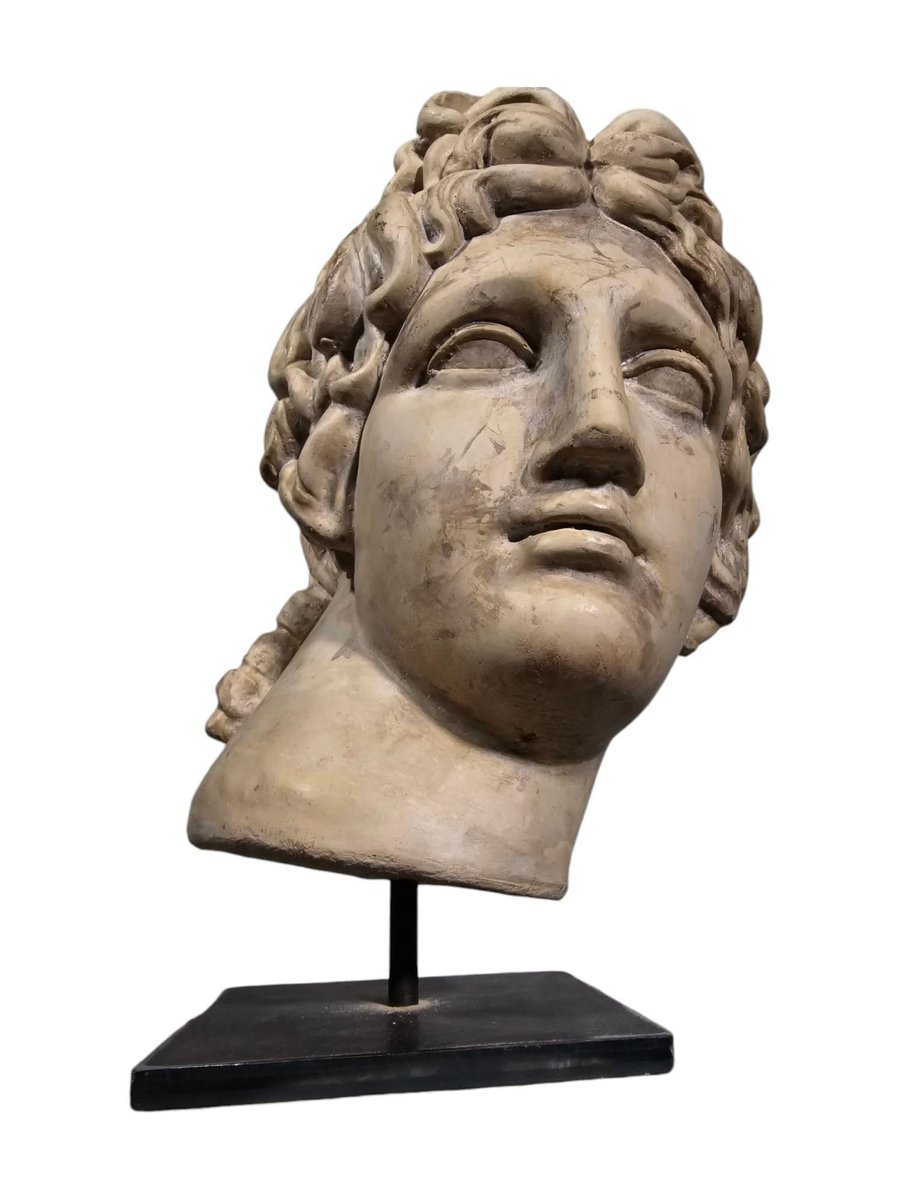 Decorative Head of Apollo, 1950, Stone for sale at Pamono