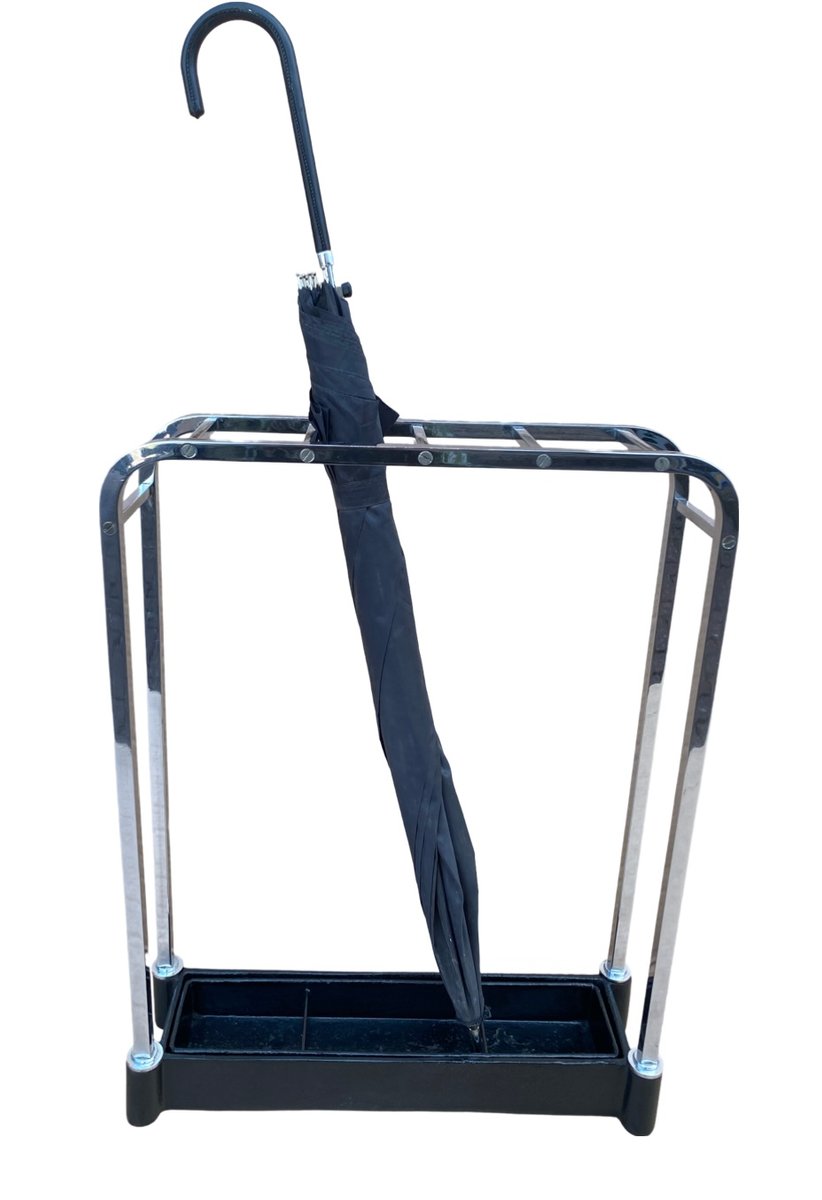 Art Deco Chrome Umbrella Stand, 1920s for sale at Pamono
