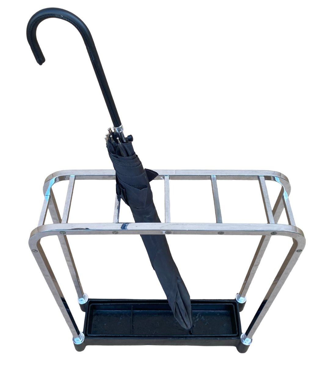 Art Deco Chrome Umbrella Stand, 1920s for sale at Pamono