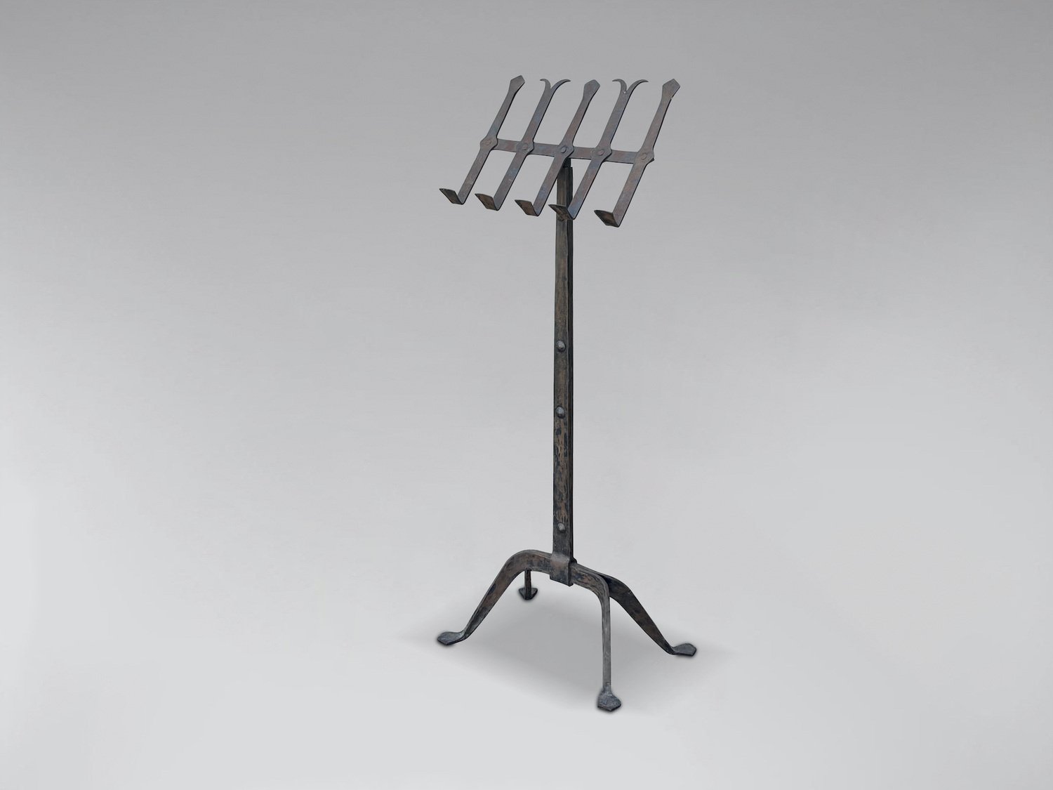 19th Century Wrought Iron Gothic Revival Lectern, 1880 for sale at Pamono