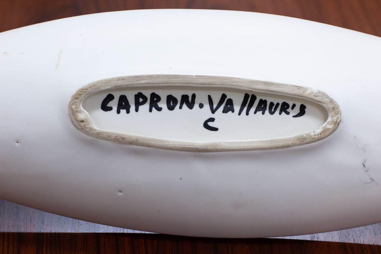 Vintage French Oblong Shaped Ceramic Bowl by Roger Capron, 1960s for ...