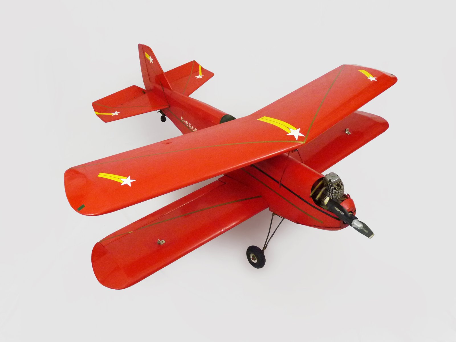 Large Model of D-Egue Biplane Aircraft, 1970s for sale at Pamono
