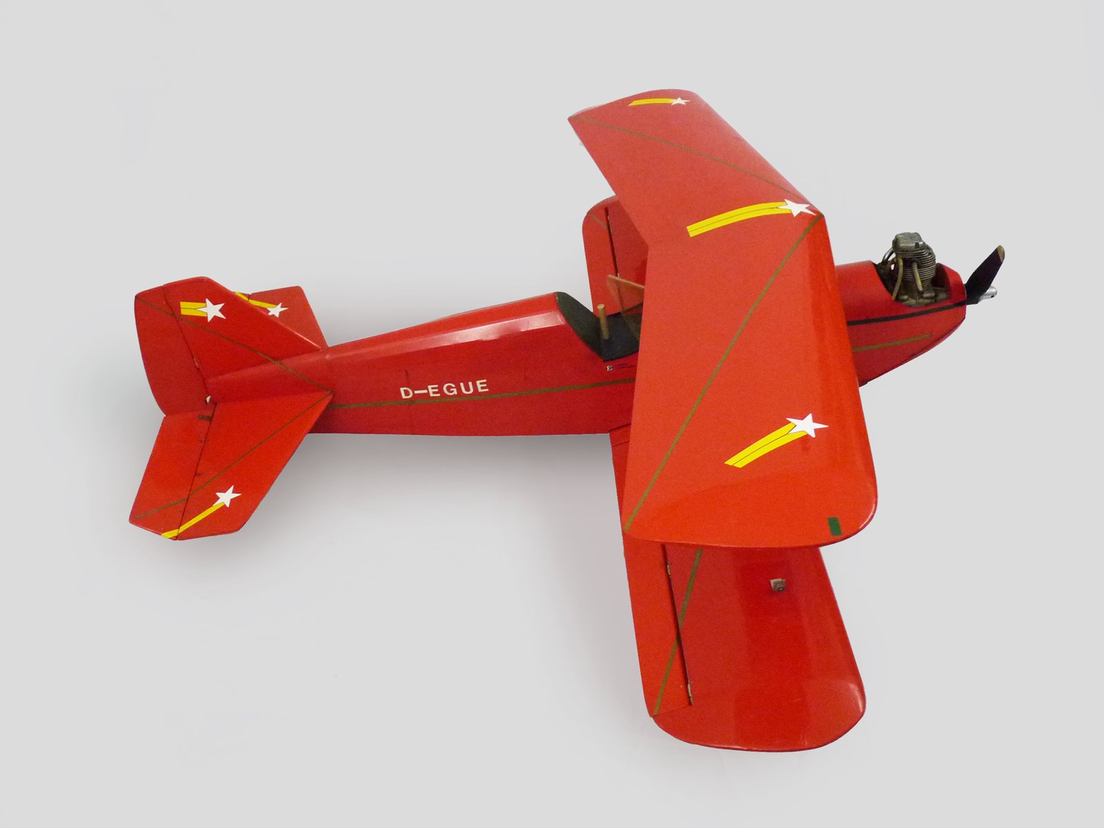 Large Model of D-Egue Biplane Aircraft, 1970s for sale at Pamono