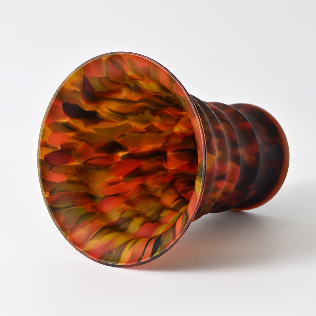 Art Deco Spatter Glass Vase from Anton Ruckl, 1920s for sale at Pamono
