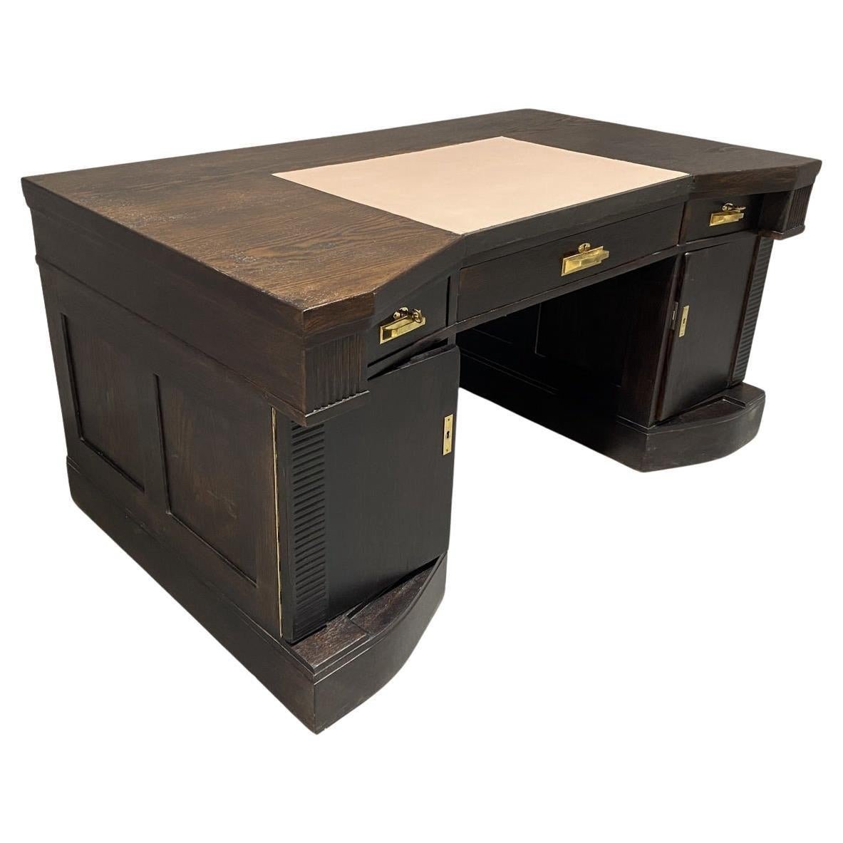Early 20th Century Viennese Secession Oak Writing Desk, 1920s for sale ...