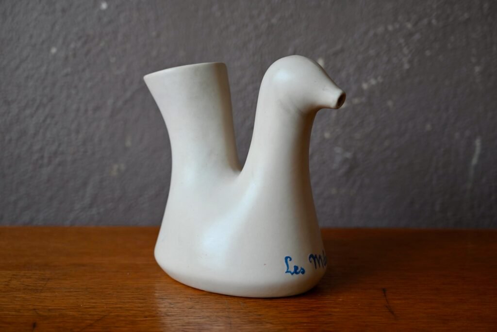 Josephine Baker Powdered White Ceramic Chicken Pitcher, 1960s for sale ...