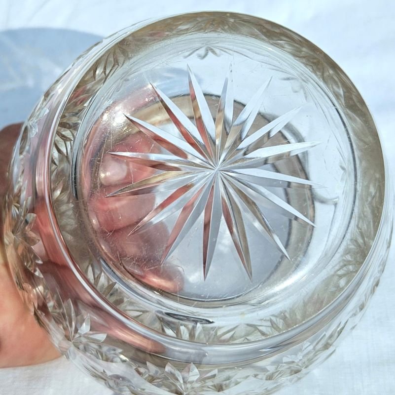 Cut Crystal Biscuit Bucket, 1920s for sale at Pamono
