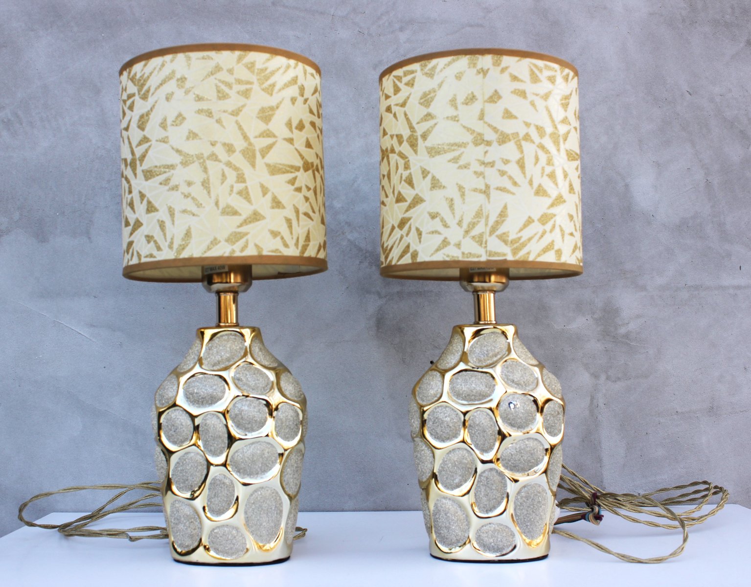 Hollywood Regency Italian Table Lampos, Set of 2 for sale at Pamono