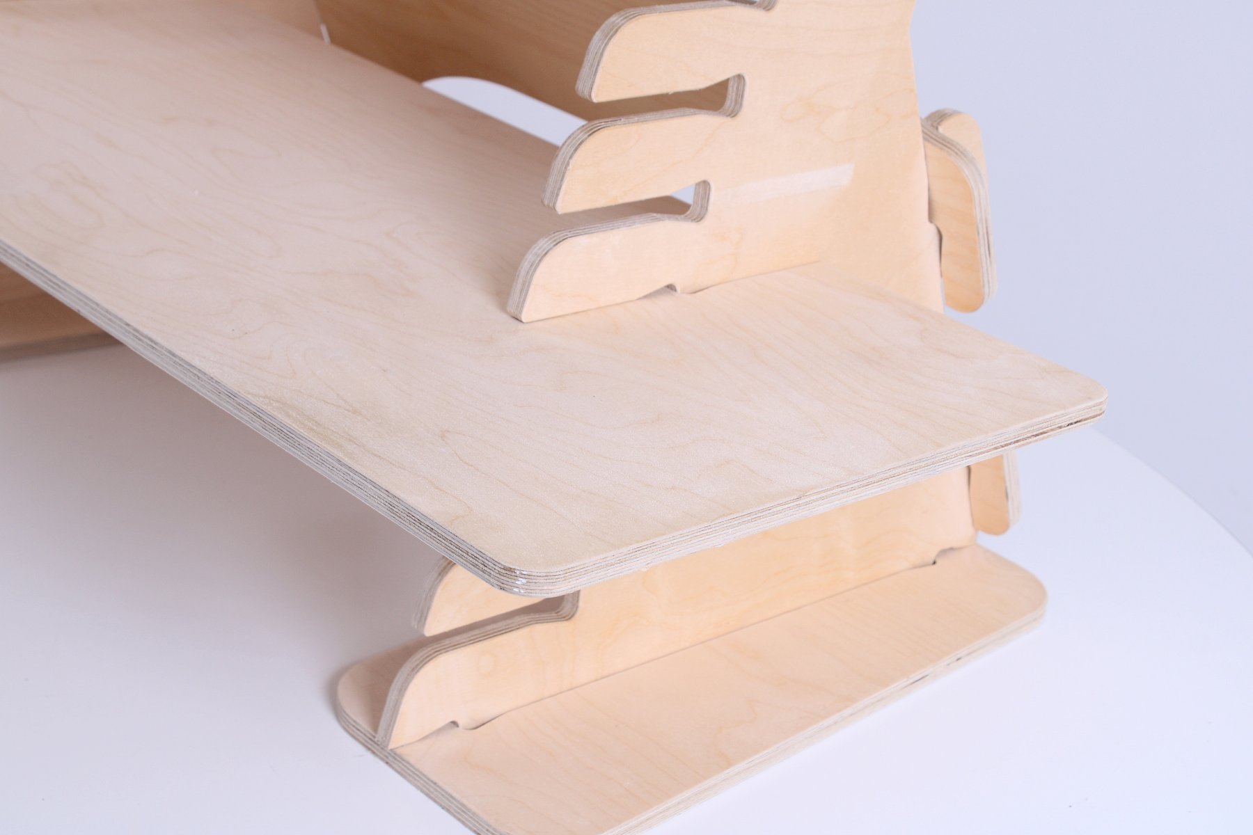 Natural Birch Multiplex Standing Desk for sale at Pamono