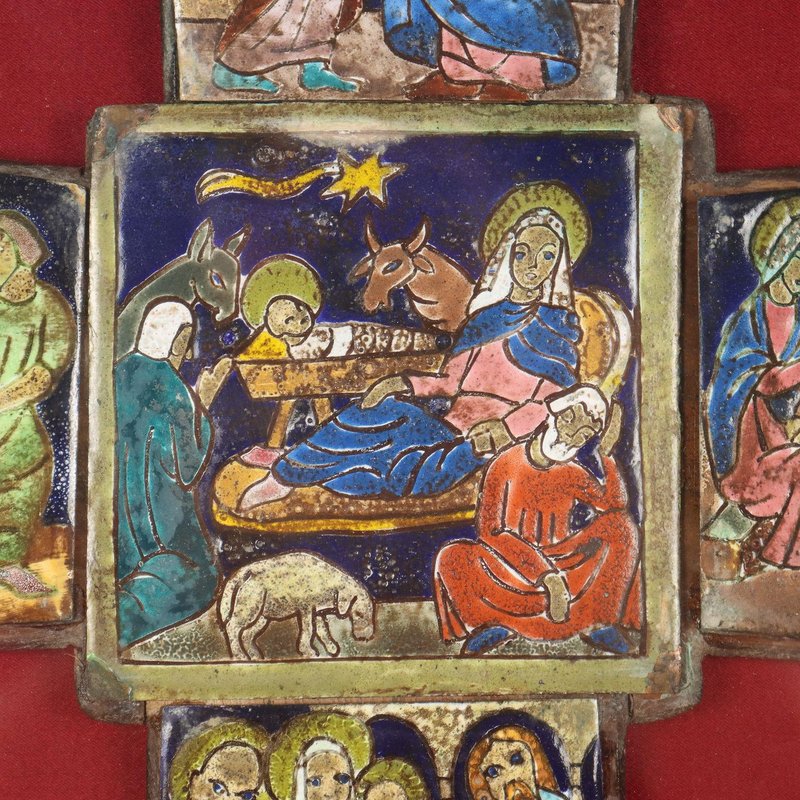 19th Century Reproduction of the Enamelled Cross of Paschal i for sale ...