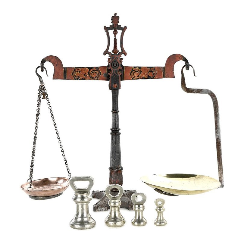 20th Century English Cast Iron Scale for sale at Pamono