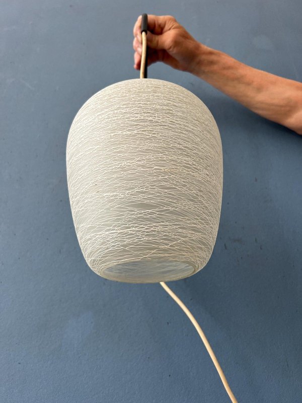Mid-Century Rod Wall Lamp with Spider Web Glass Shade for sale at Pamono