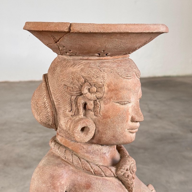 Antique Majapahit Terracotta Handmaiden Figure, 1500 for sale at Pamono