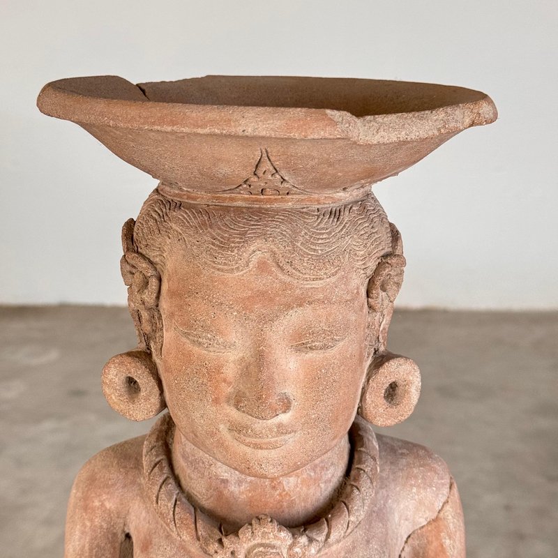 Antique Majapahit Terracotta Handmaiden Figure, 1500 for sale at Pamono