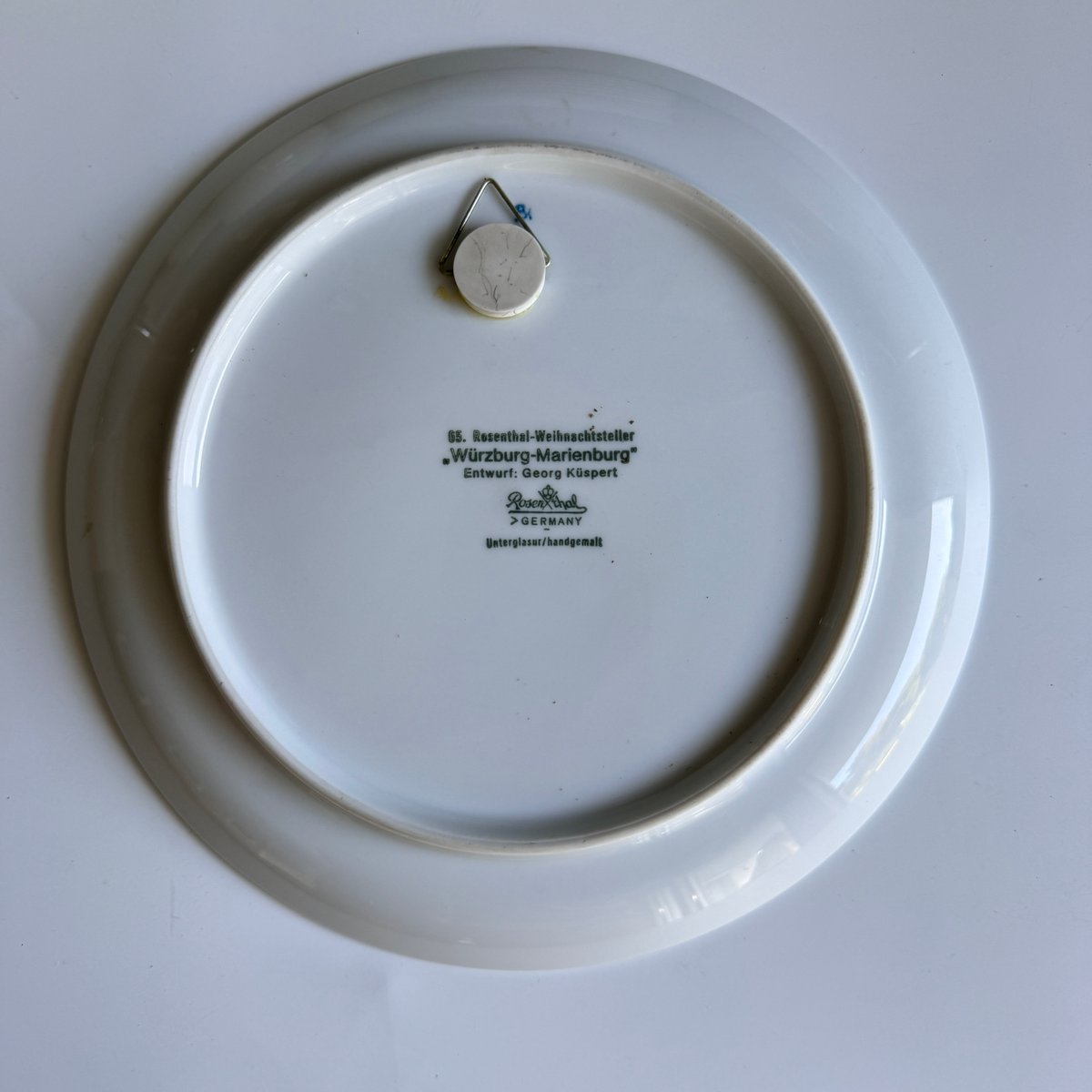 Hand-Painted Wall Plate by Georg Küspert for Rosenthal, 1974 for sale ...