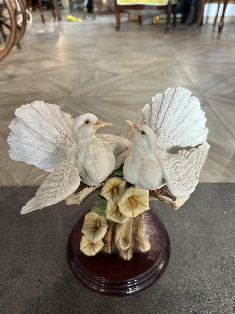 Neapolitan Sculpture in Biscuit Porcelain Depicting Two Doves from ...