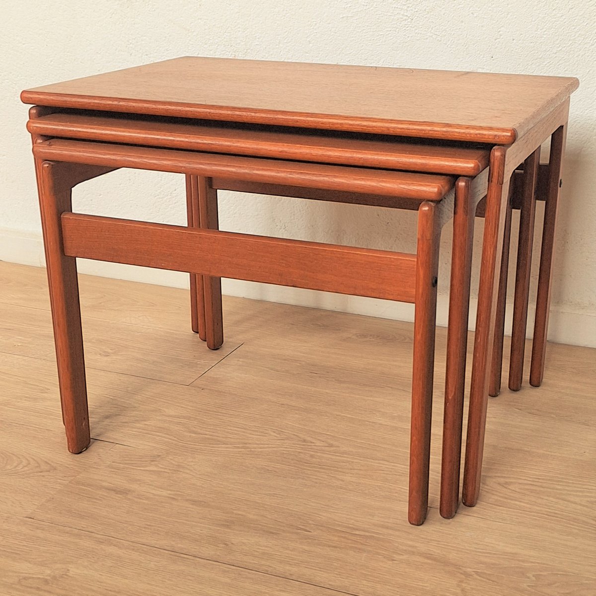 Mid-Century Danish Teak Nesting Tables from Trioh, 1970, Set of 3 for ...