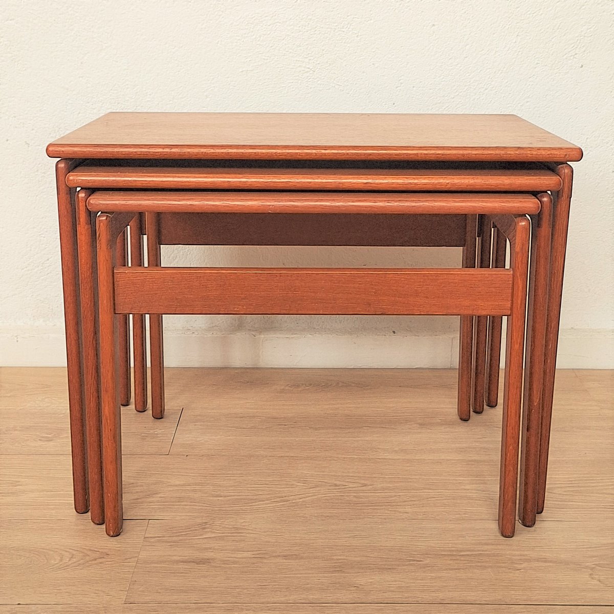 Mid-Century Danish Teak Nesting Tables from Trioh, 1970, Set of 3 for ...