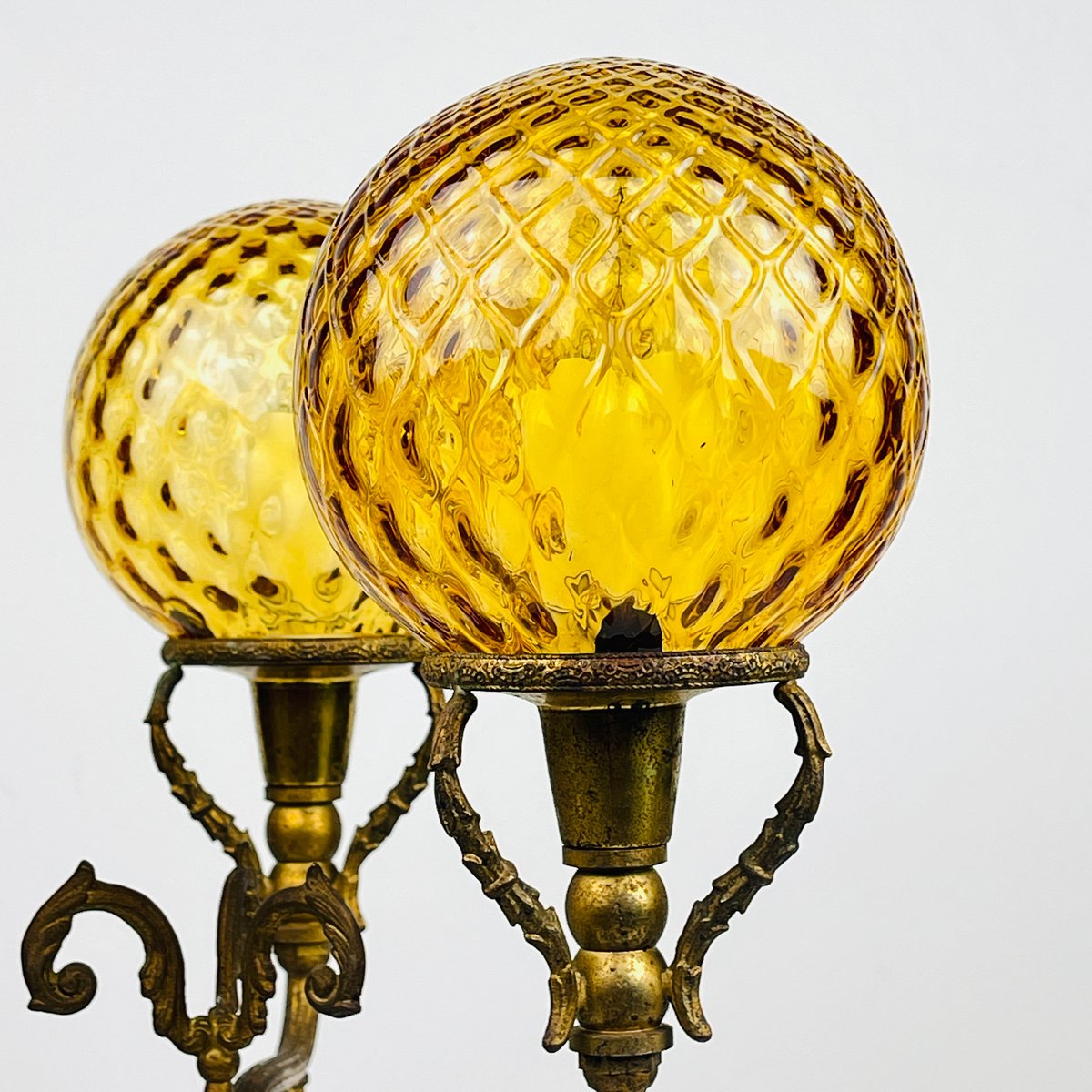 3 Arm Table Lamp Hunting by C. Florentine, Italy, 1950s for sale at Pamono