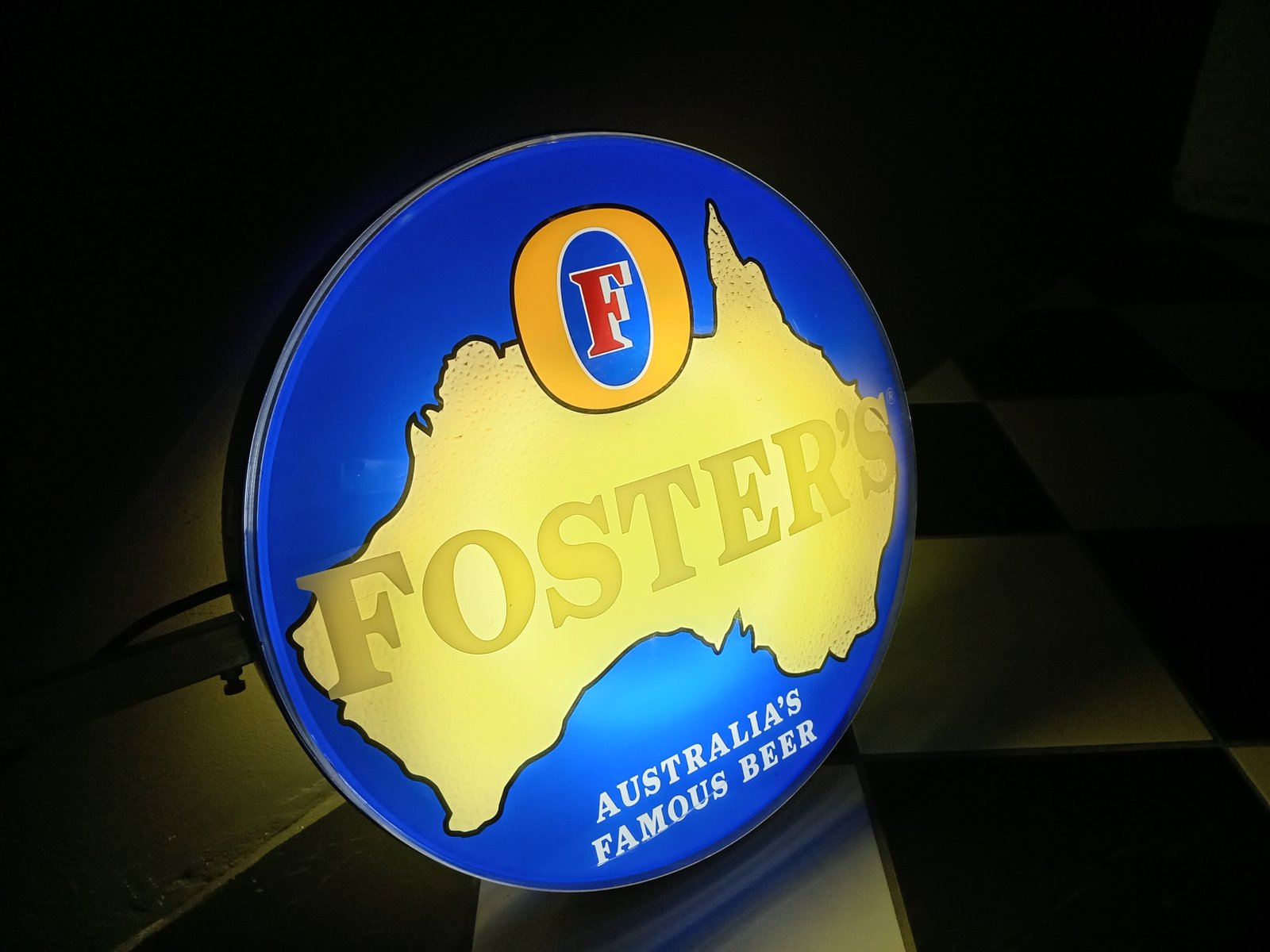 Fosters Beer Luminous Advertising Sign by Ignoto for Ignoto, 1980 for ...