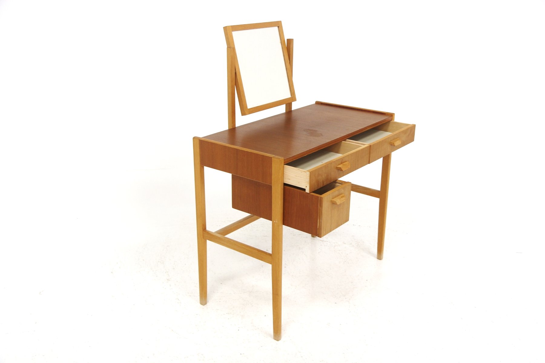 Scandinavian Dressing Table in Teak and Oak, Sweden, 1960s for sale at ...
