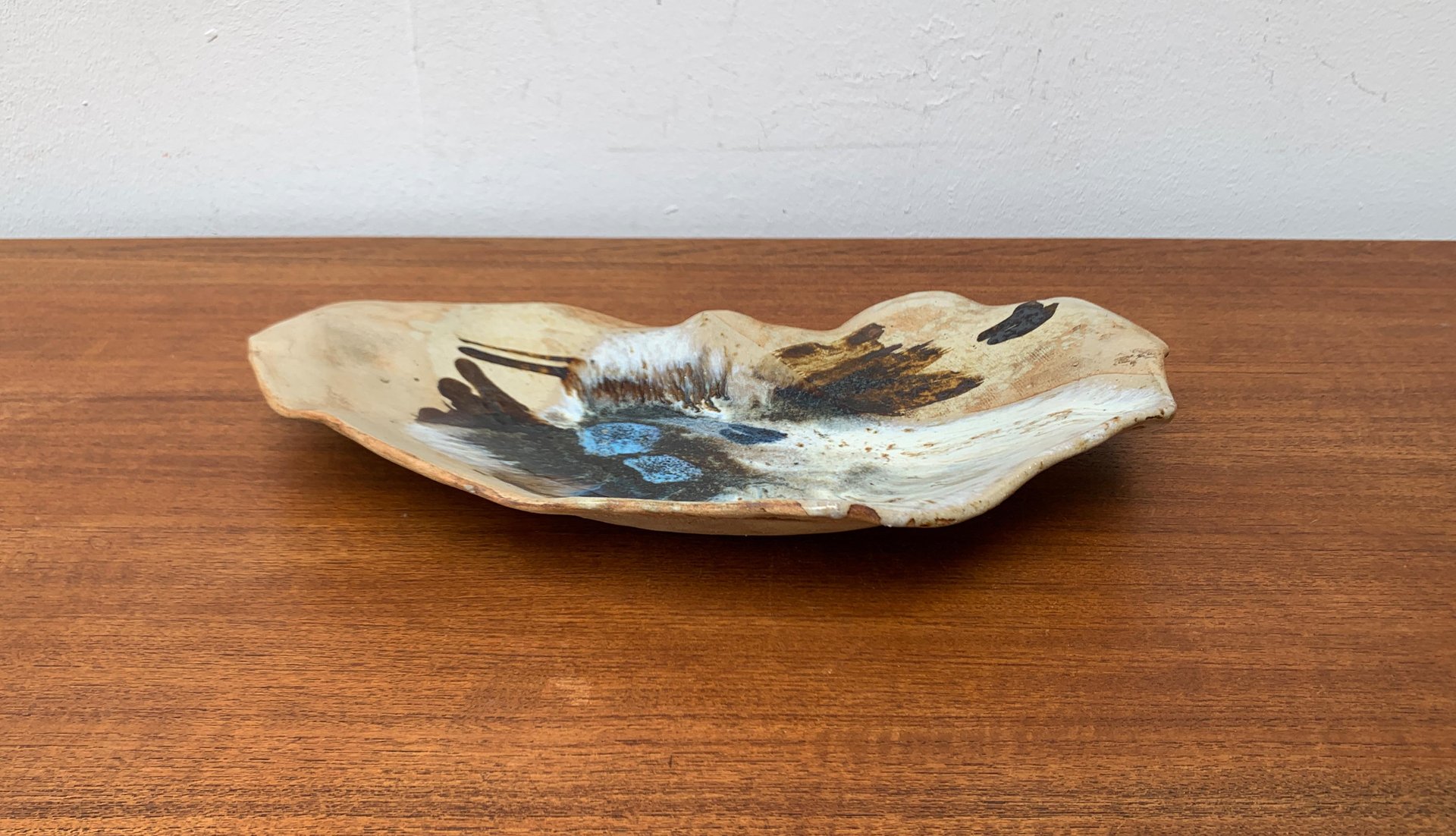 Mid-Century Danish Studio Pottery Wall Plate by Bent Stubbe Teglbjaerg ...