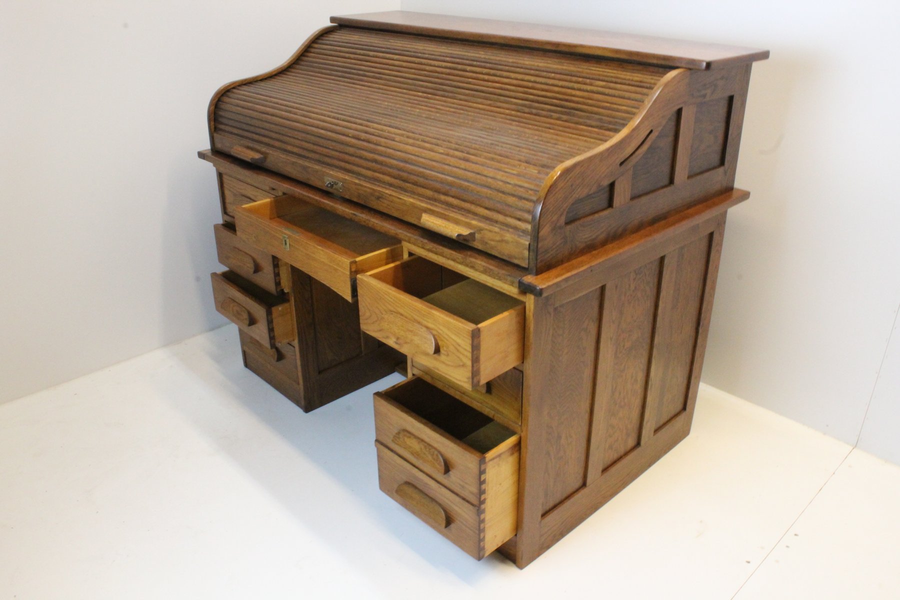 American Desk with Roller Blind for sale at Pamono