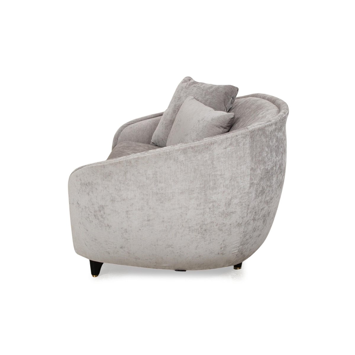 Reverse Fabric Two Seater Silver Grey Sofa from Gubi for sale at Pamono