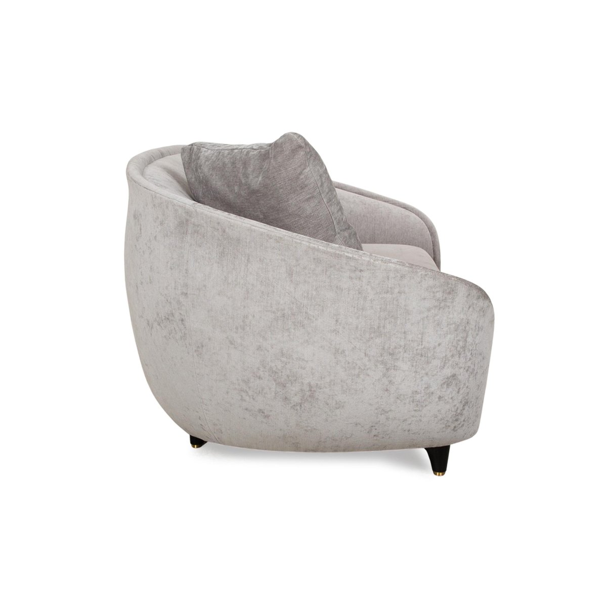Reverse Fabric Two Seater Silver Grey Sofa from Gubi for sale at Pamono