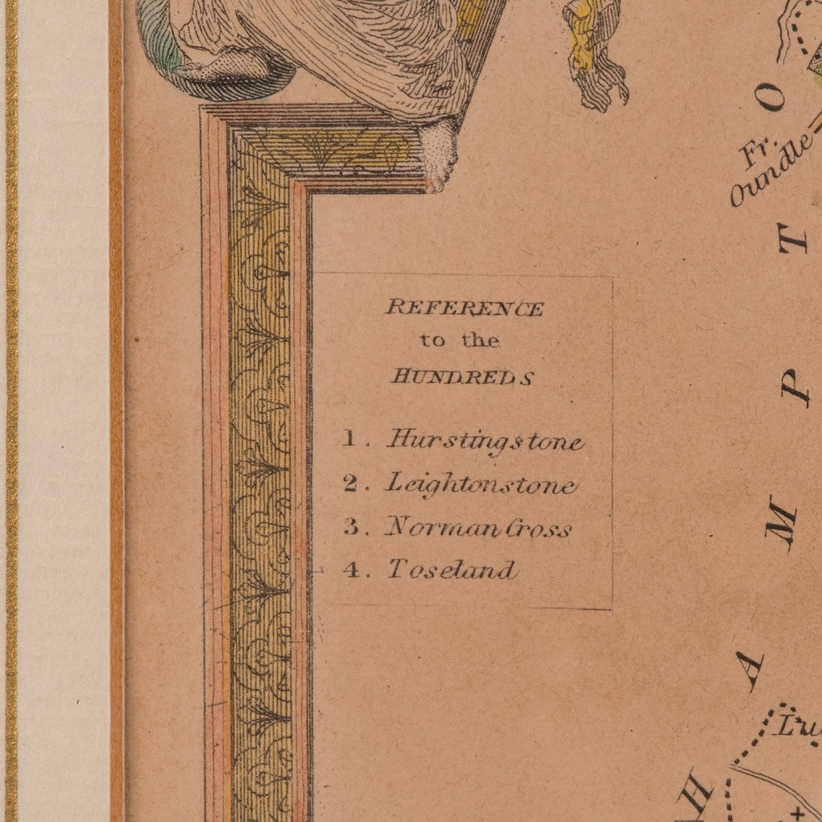English Lithography Map Huntingdonshire for sale at Pamono