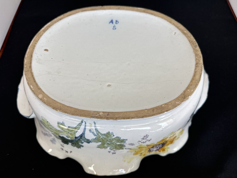 Botanical Model Cooler in Sevres Earthenware by Albert Damouse, 1880s ...