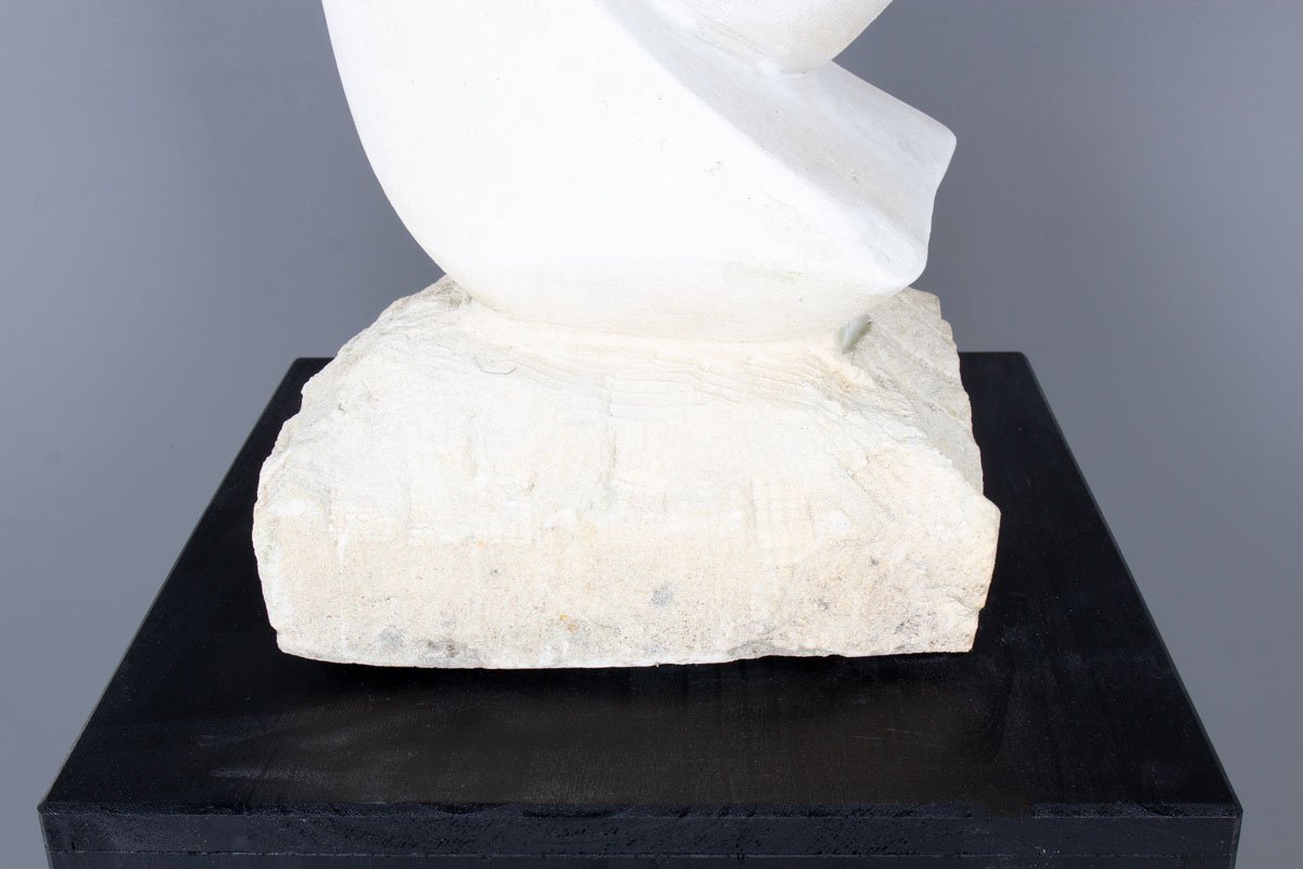 Sculpture on Base, 1970, Stone & Plaster for sale at Pamono